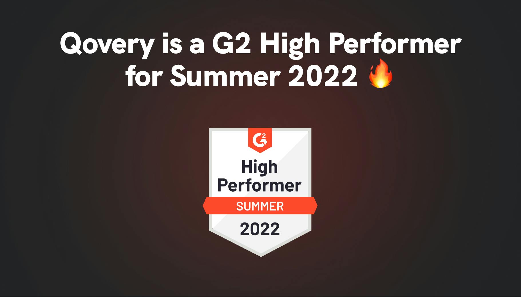 Qovery is a G2 High Performer for Summer 2022